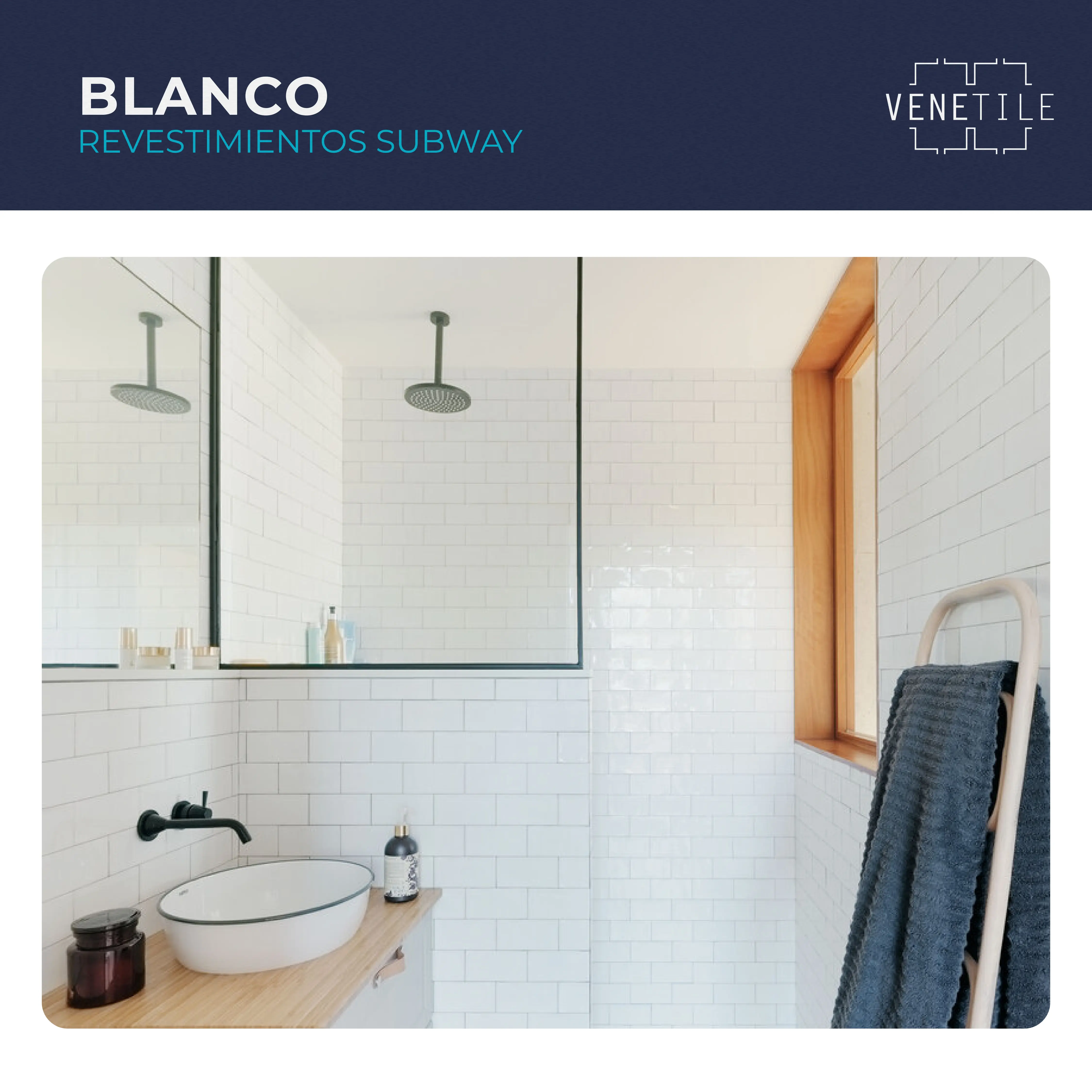 Azulejos Subway Blanco 1 m2 | VeneTile