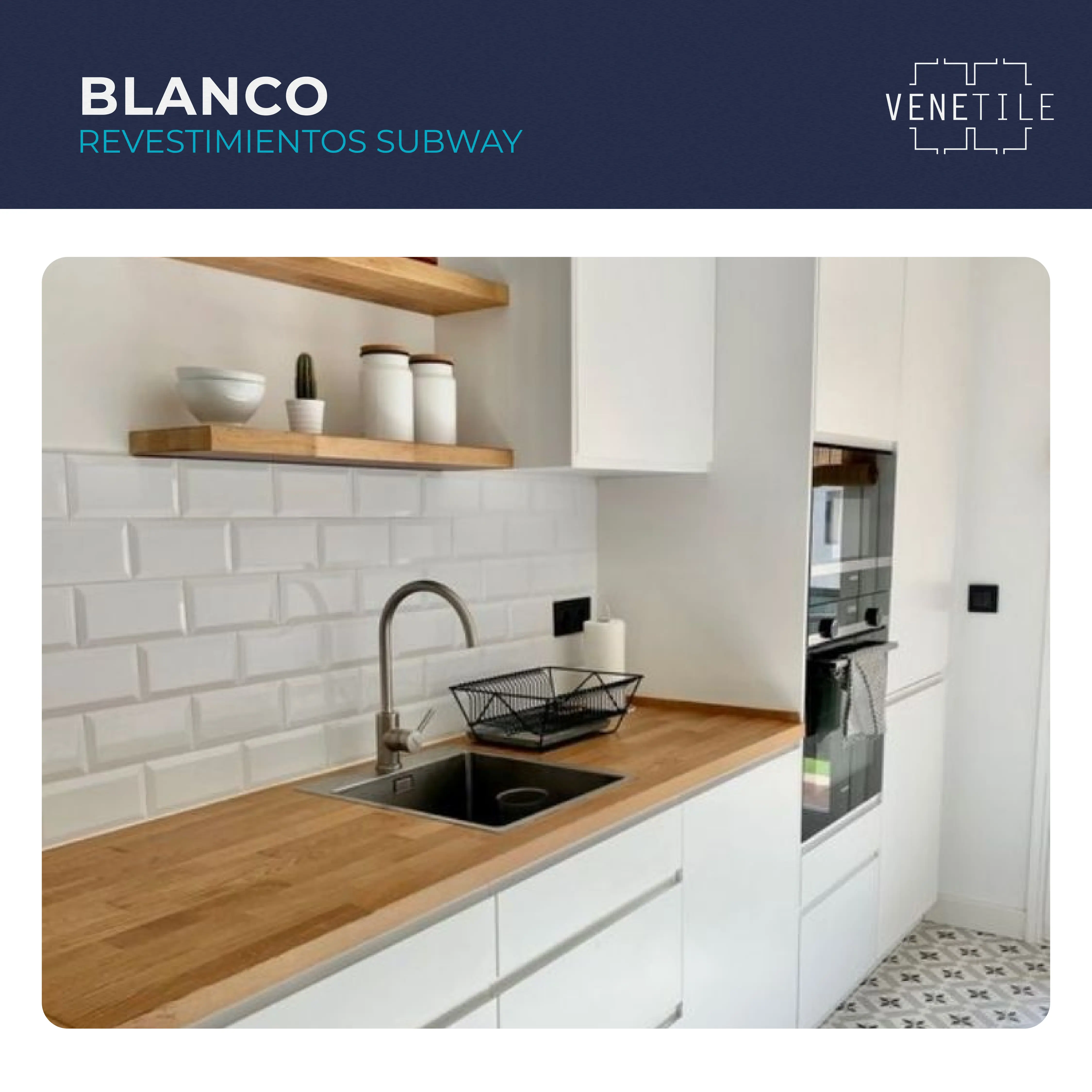 Azulejos Subway Blanco 1 m2 | VeneTile