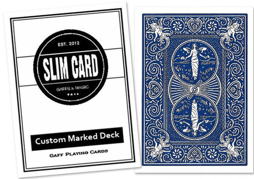 Custom Marked STRIPPER Deck (Blue) | Slim Card | Magic