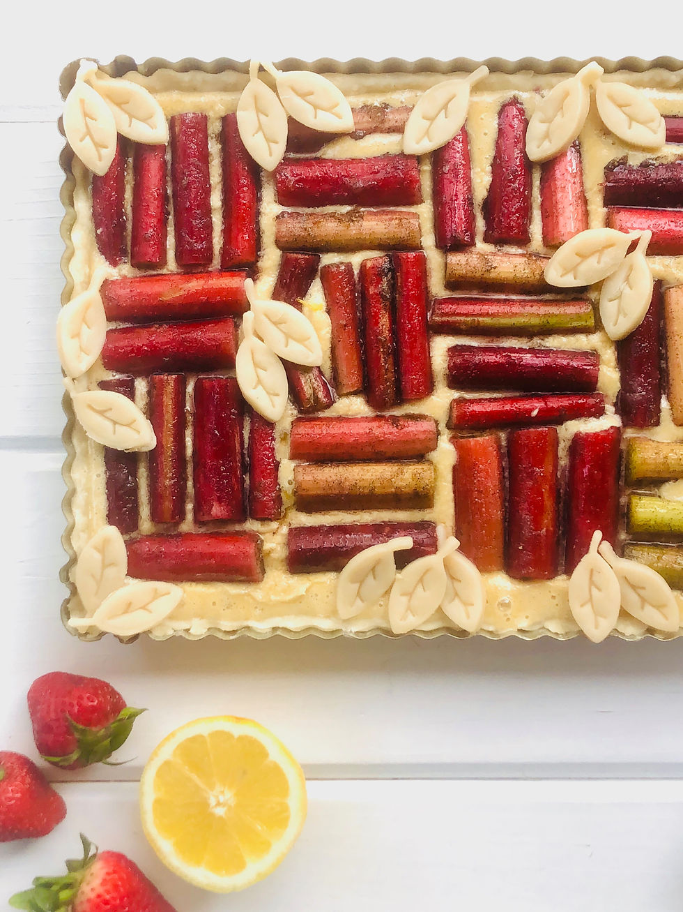 Rhubarb Alsatian Tart & Another Lesson In Geometry