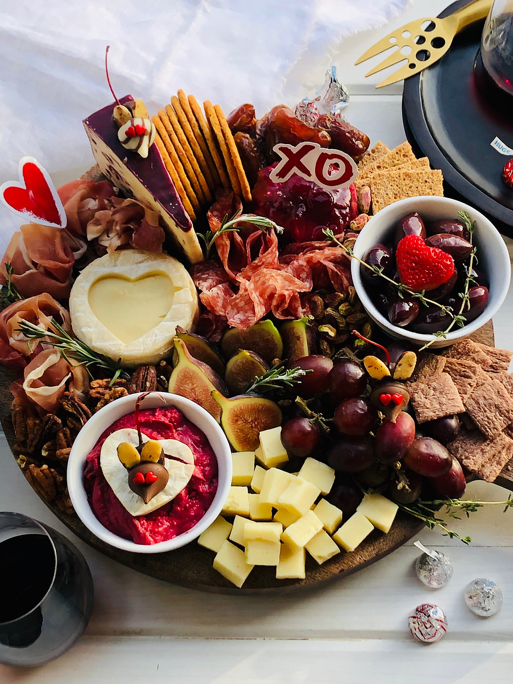 A Heartfelt Sweet & Savoury Charcuterie Board