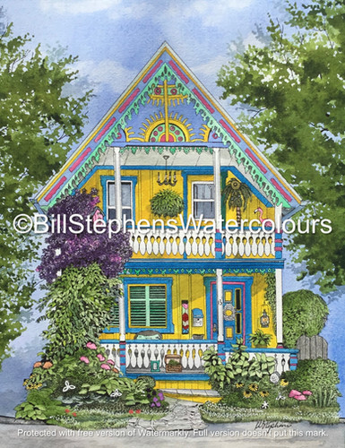 Painted Ladies of Grimsby -Yellow | Bill Stephens Art