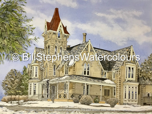 Winter at the Elm Hurst Inn | Bill Stephens Art