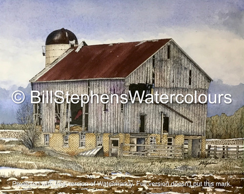 Fading Memories - Fullarton Area Barn | Bill Stephens Art