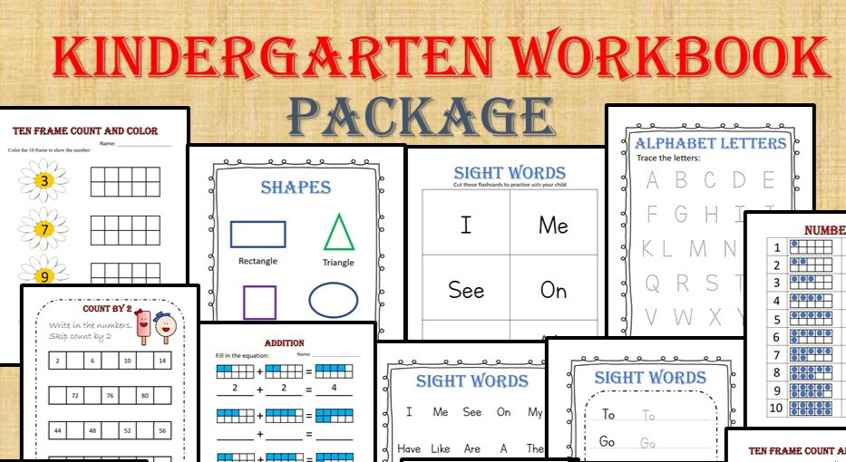 Kindergarten Workbook | kidsmathzone