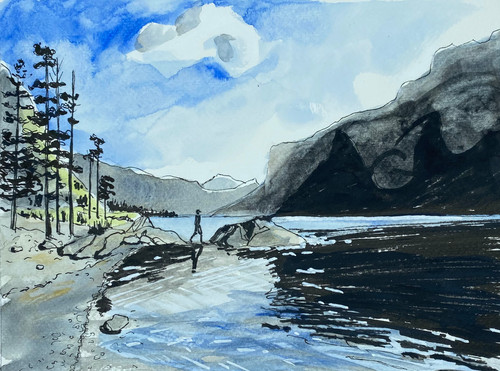 Lake Maniwanka, Alberta by Jaime Lee Lightle | roundhillstudio