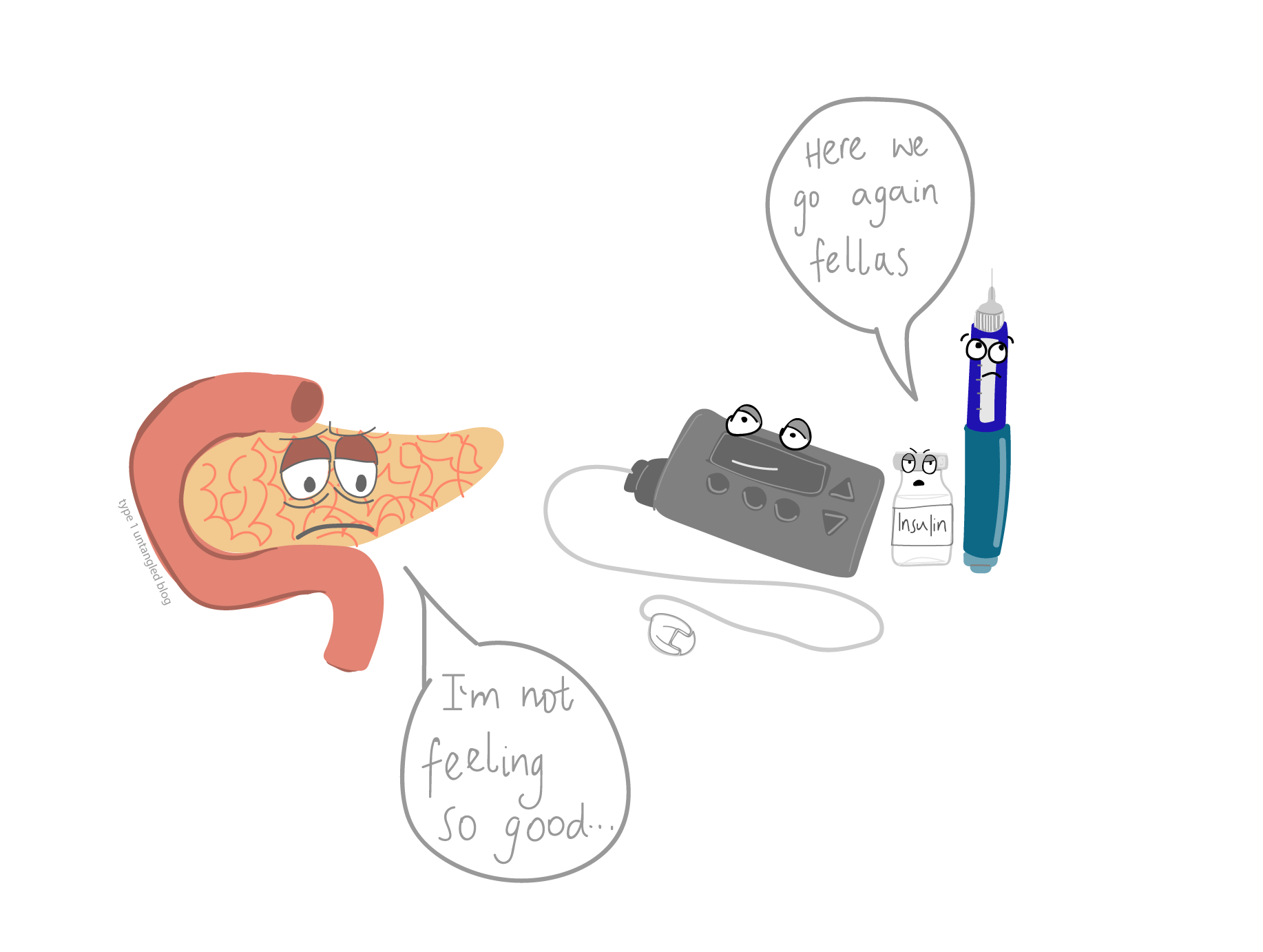 Type 1 Diabetes Cartoons