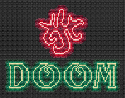 Doom - Arkham Horror - PDF Cross Stitch Pattern | Taylor and Cromwell