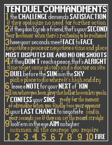 10 Duel Commandments | Taylor and Cromwell