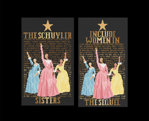 Include Women in the Sequel - Hamilton - PDF Cross Stitch Pattern ...