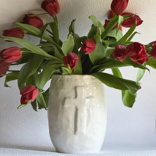 chunky cross vase | Marigold and Lettice