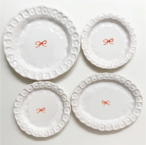 painted baby-bow plates | Marigold and Lettice