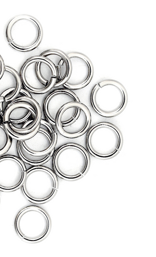 Jump Rings - 2mm Wire (Various Sizes - Packs of 5) | Argentium Guild