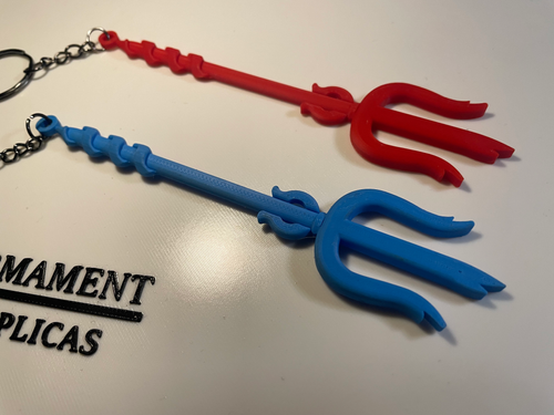 Hololive English Gawr Gura Trident Keyring | Verain Armament