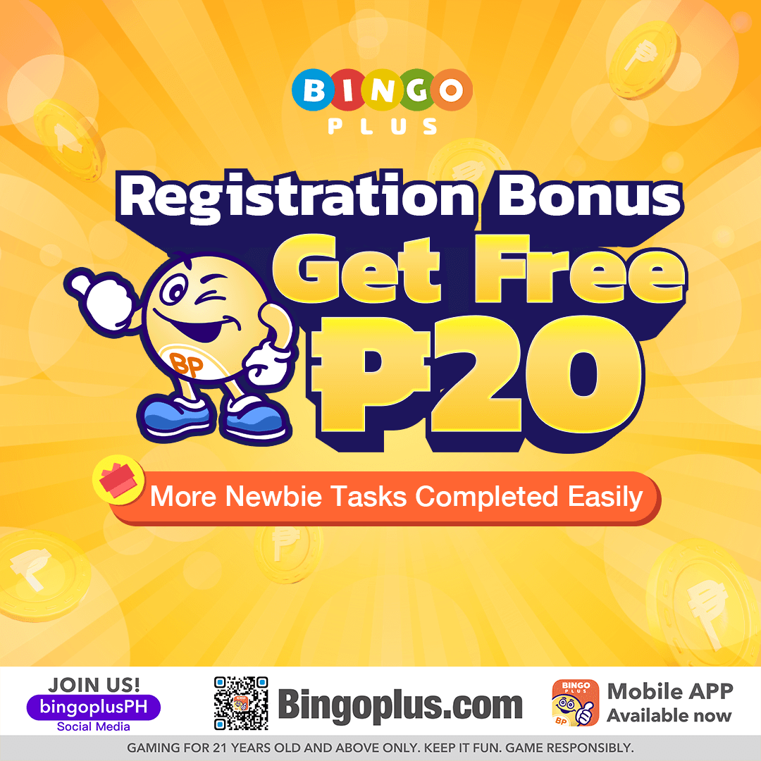BingoPlus Rewards-Free 20 Bonus