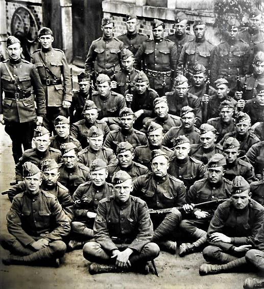 Photos Company "A" 349 Infantry 88th Division 1919