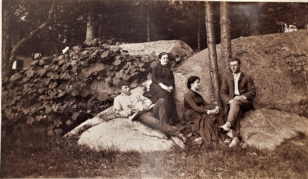 Photo George C. Adams, Charles F. Adams, Mary O. Adams, and Mary Adams ...