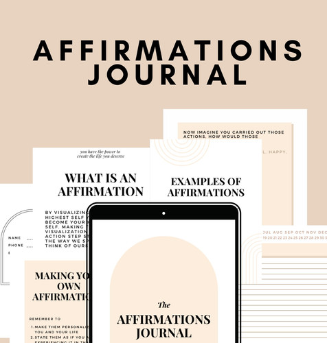 Affirmations Guide and Journal | Busy Bee Studios