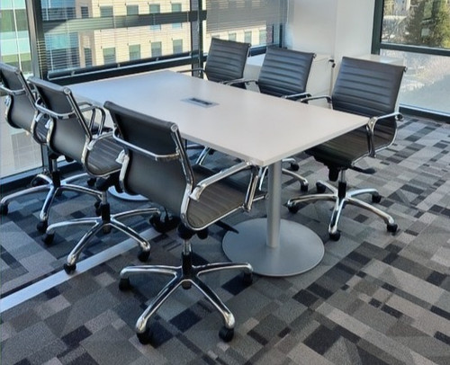 6' White Conference Table | Jamesville Furniture