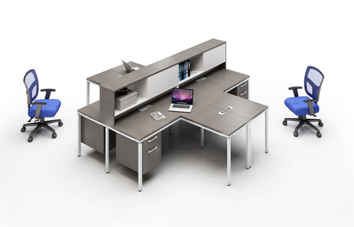 Simple System 4 Person Workstation | Jamesville Furniture
