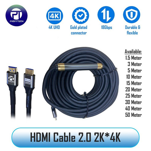 Kabel HDMI high speed With Ethernet + Ic Penguat Support 4K 2K. DT ...