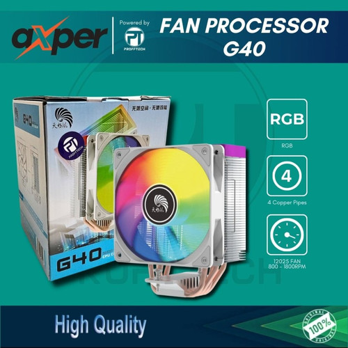 Fan Cpu Cooler G40/G41 Gaming Rgb Intel Lga 1150 1151 1155 1156 1200 1700 Amd Am | ProffTech