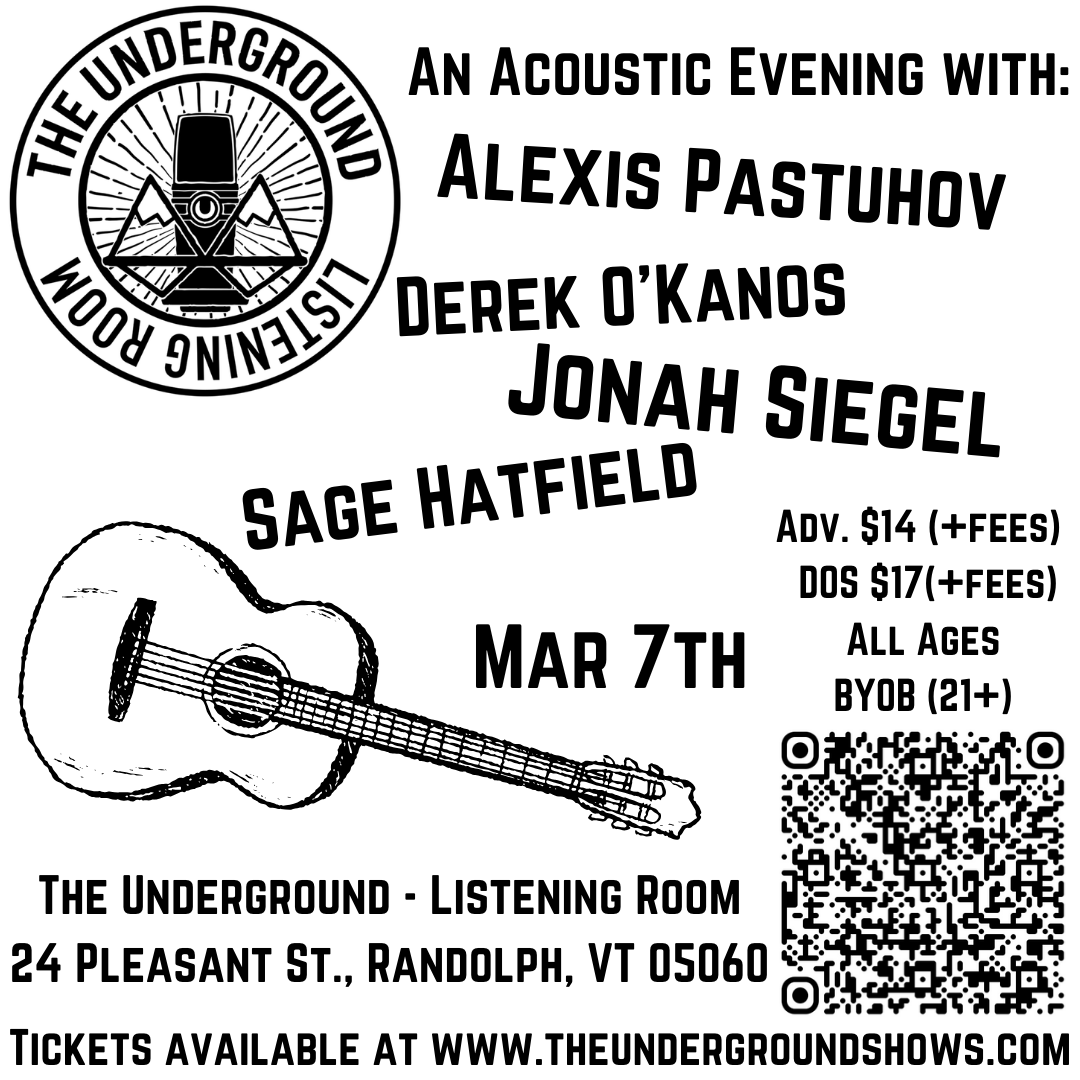 An Acoustic Evening with Sage Hatfield, Derek O'Kanos, Alexis Pastuhov and Jonah Siegel | The ...