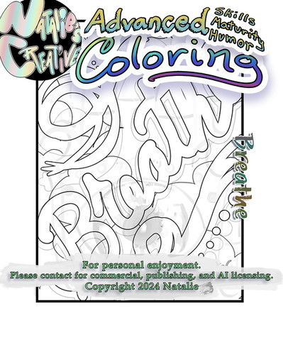 Breathe Coloring Page Natalie | Natalie's Creative