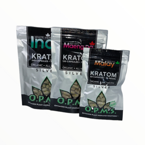 OPMS Kratom Silver Capsules - Buy Now Online