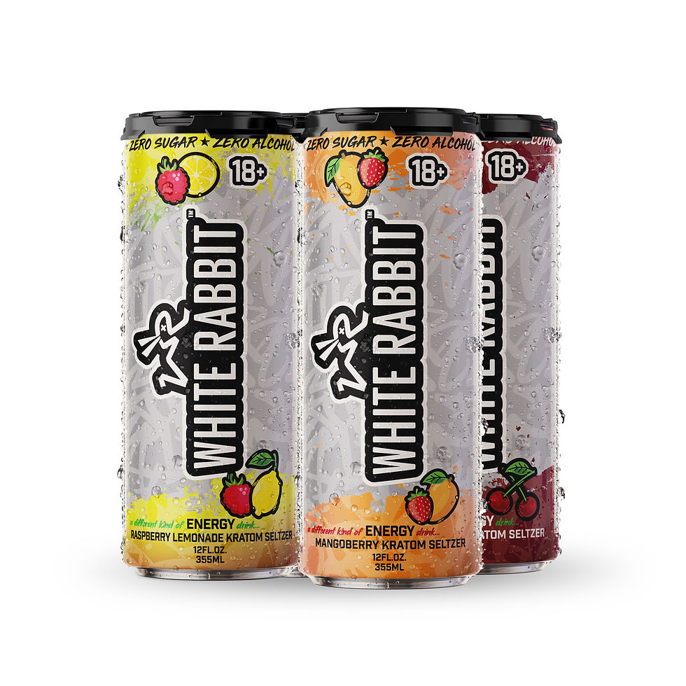 White Rabbit Kratom Energy Seltzer 25mg Extract - Buy Now Online
