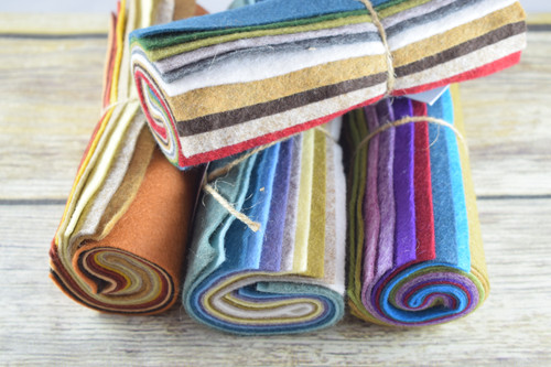 Wool Mix Felt Bundles | Dotty Textiles