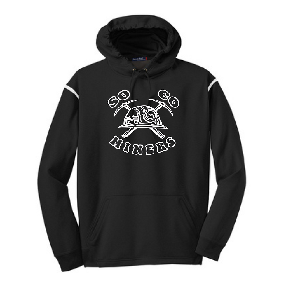 Black Colorblock Sport-Tek Hoodie - (SoCo Football) | SSP