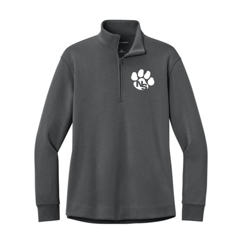 "Paw Print" Ladies Grey 1/4 Zip (NSMS 25' | SSP