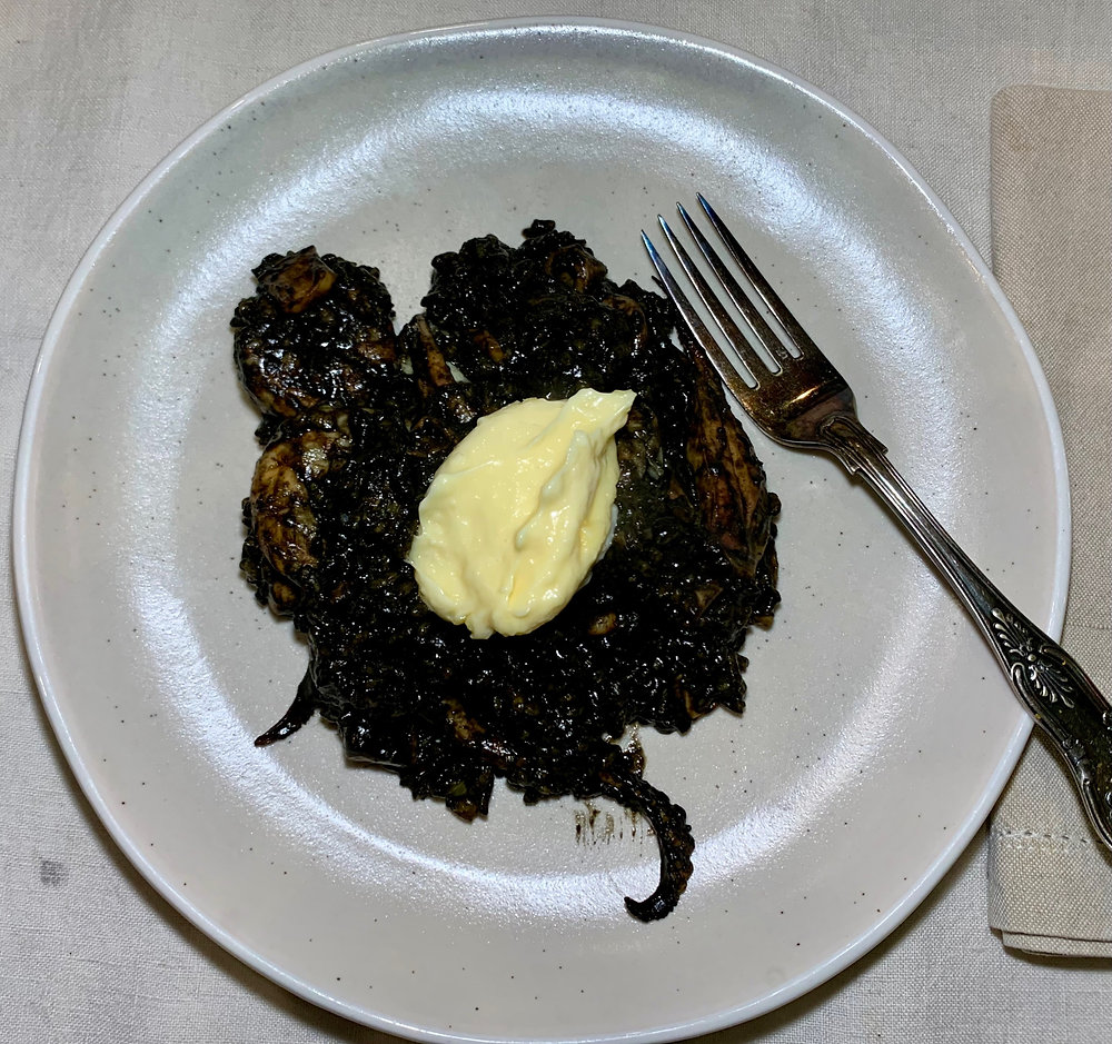 Arroz Negro (Spanish black rice) serves 6