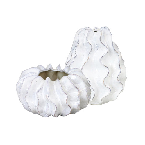 Ceramic Ruffle Vases | Aubergine Home Coll.