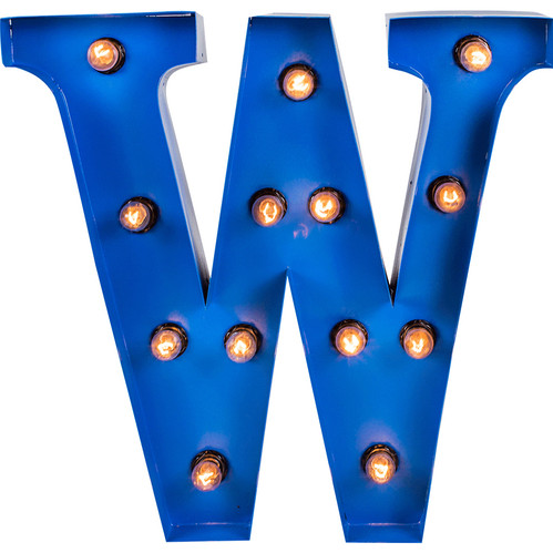 MARQUEE LETTER "W" | Blueprint Studios Event Rentals