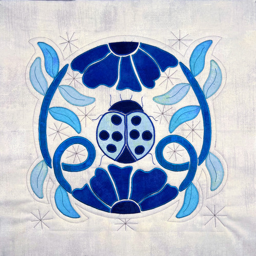 Time to Bloom Applique Block 5 out of 12 | Pattern Poole