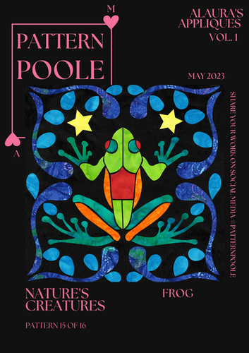 FROG PDF Applique Pattern | Pattern Poole