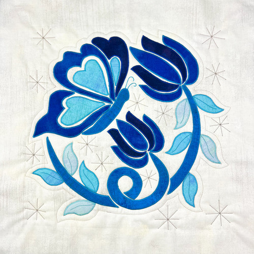 Time to Bloom Applique Block 4 | Pattern Poole