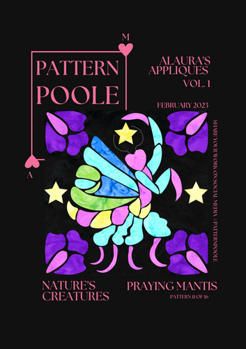 PRAYING MANTIS PDF Applique Pattern | Pattern Poole