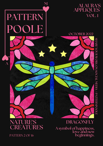 Dragonfly PDF Applique Pattern | Pattern Poole