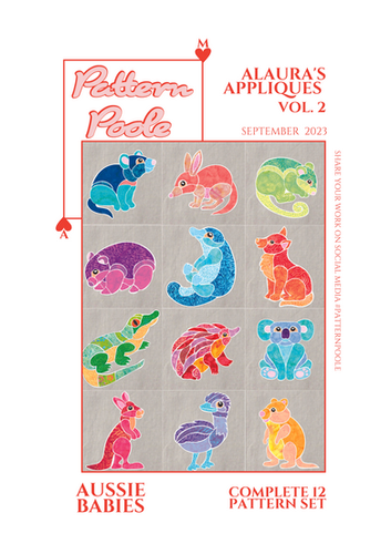 AUSSIE BABY COMPLETE 12 PATTERN APPLIQUE SET | Pattern Poole