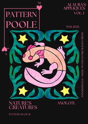 AXOLOTL PDF Applique Pattern | Pattern Poole