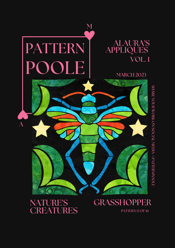 GRASSHOPPER PDF Applique Pattern | Pattern Poole