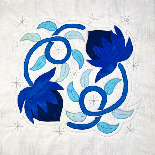 Time to Bloom Applique Block 1 | Pattern Poole