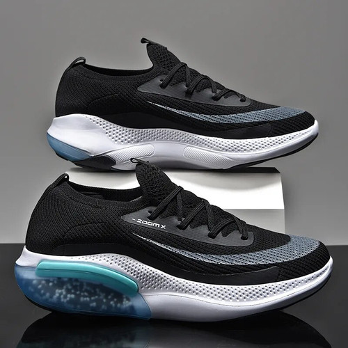 AIS Zoom X Running Shoes| Black & White | AIS sports