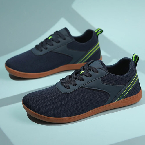 Navy Blue Minimalist Wide Toe Box Gym Trainers | AIS sports