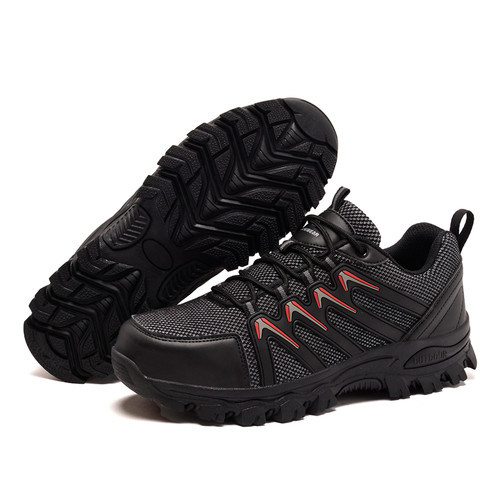 HOBIBEAR Wide Toe Box Work Shoes with Steel Cap Safety Shoes | AIS sports