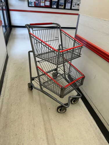 124-0143 2 Tier Shopping Cart | GES