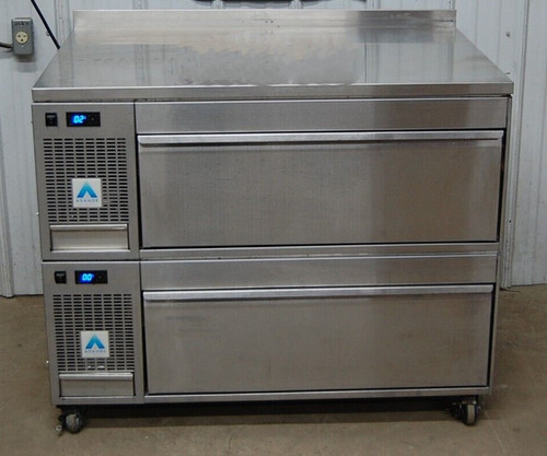 142-1093 Adande VCS R5 V3 2 Drawer Cooler Freezer Chef Prep Station | GES